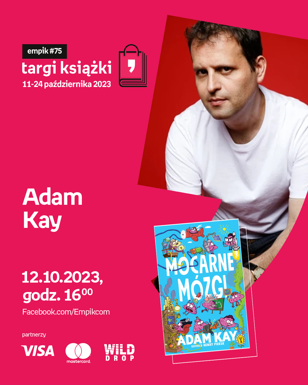 „Mocarne mózgi“ Adama Kaya – spotkanie z autorem już 12.10. na Targach Książki Empiku ...